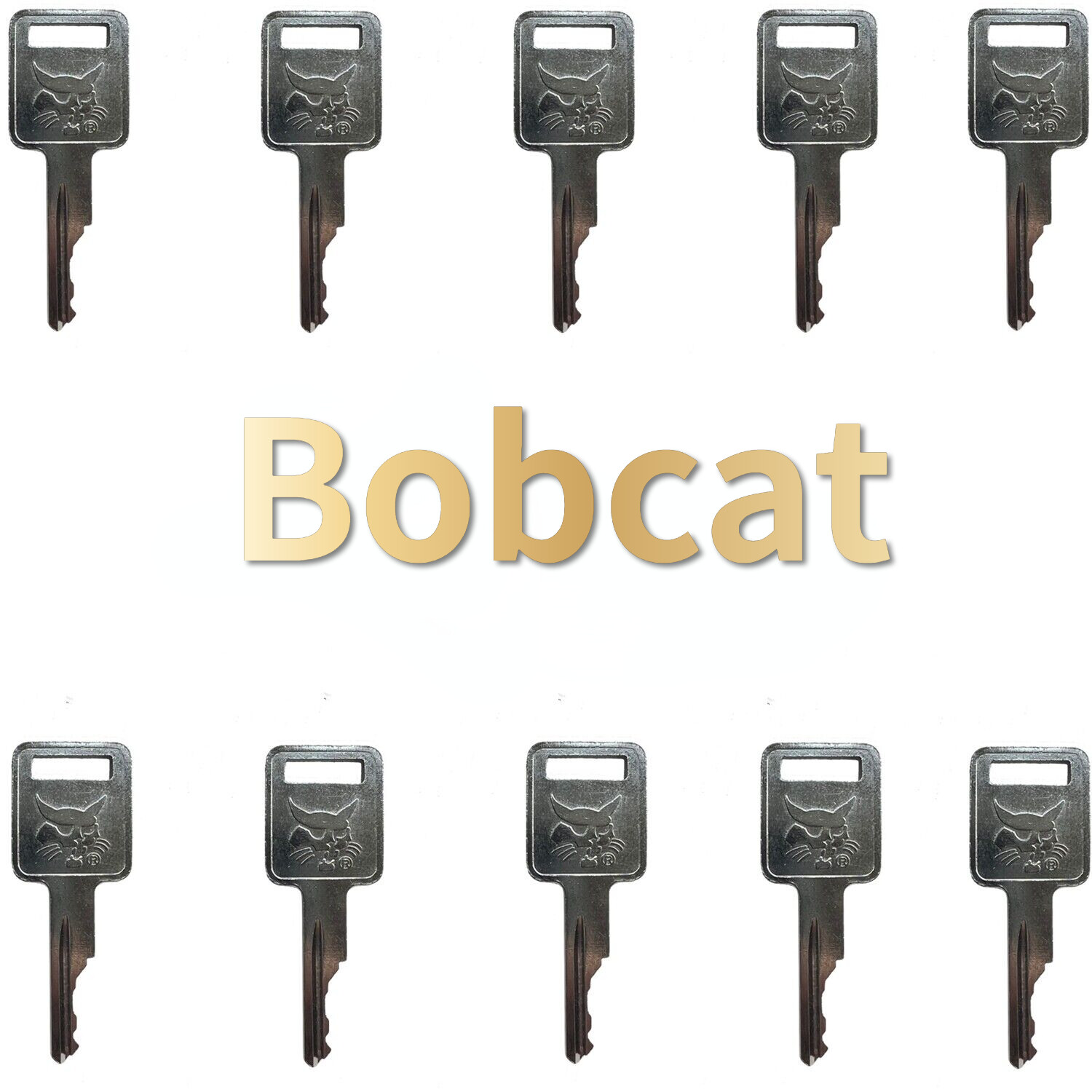 10 Bobcat Ignition & Door Keys 6693241 Excavator Skid Steer Loader ...