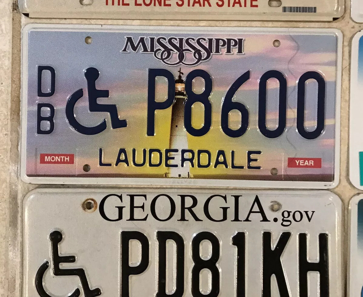 Set Of 10 HANDICAP WHEELCHAIR license plates HC disabled handicapped ...