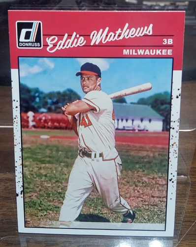 Eddie Mathews Sports Card Magnet MLB Braves Refrigerator Fridge Novelty ...
