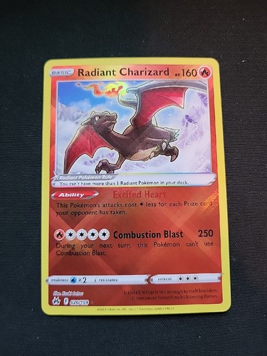 Pokémon TCG Radiant Charizard Crown Zenith 020/159 Holo Radiant Rare NM ...