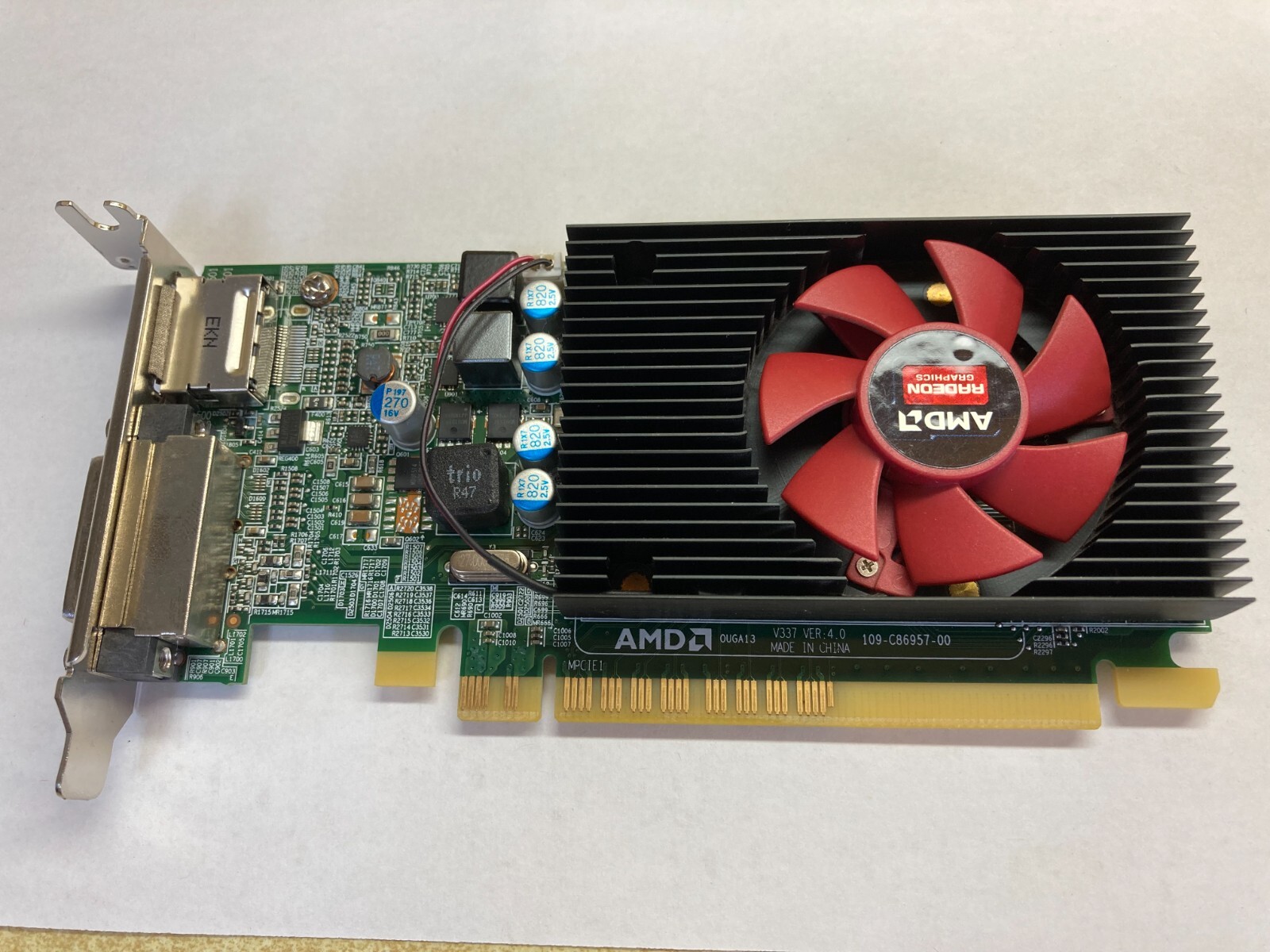 Dell AMD Radeon V337 109-C86957-00 1GB PCI-e Video Card DVI DP 00F8PX ...