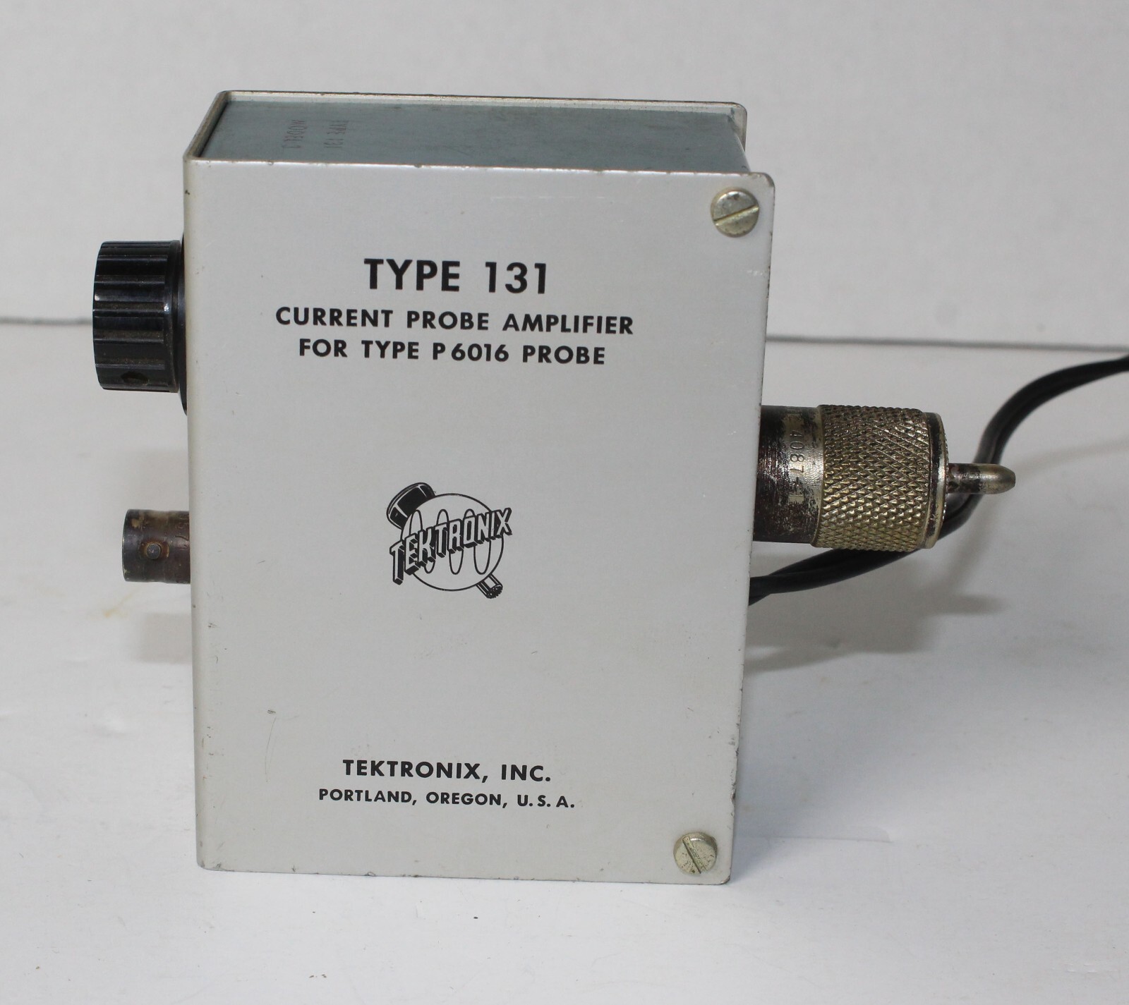 TEKTRONIX TYPE 131 CURRENT PROBE AMPLIFIER FOR TYPE P6016 PROBE MODEL 3 ...