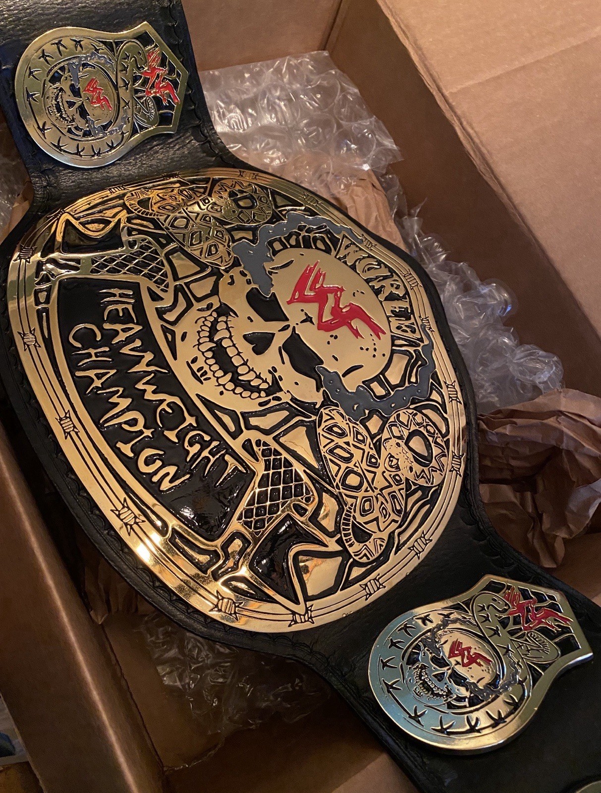 WWF WWE Stone Cold Steve Austin Smoking Skull Title Belt Replica ...