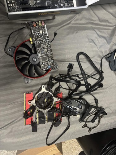 Random COMPUTER PARTS LOT Motherboards, CPU, RAM, Soundcard, Fans ...