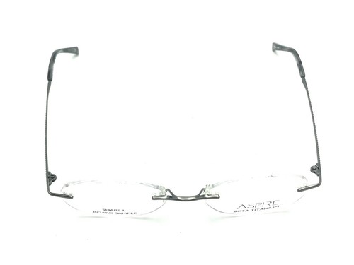 Aspire DREAM E Gunmetal Rimless Eyeglasses Frames Unisex 54-17 135 NEW ...