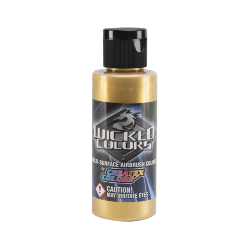 Createx Wicked Metallic Gold 2oz (60ml) Airbrush Acrylic Paint | eBay