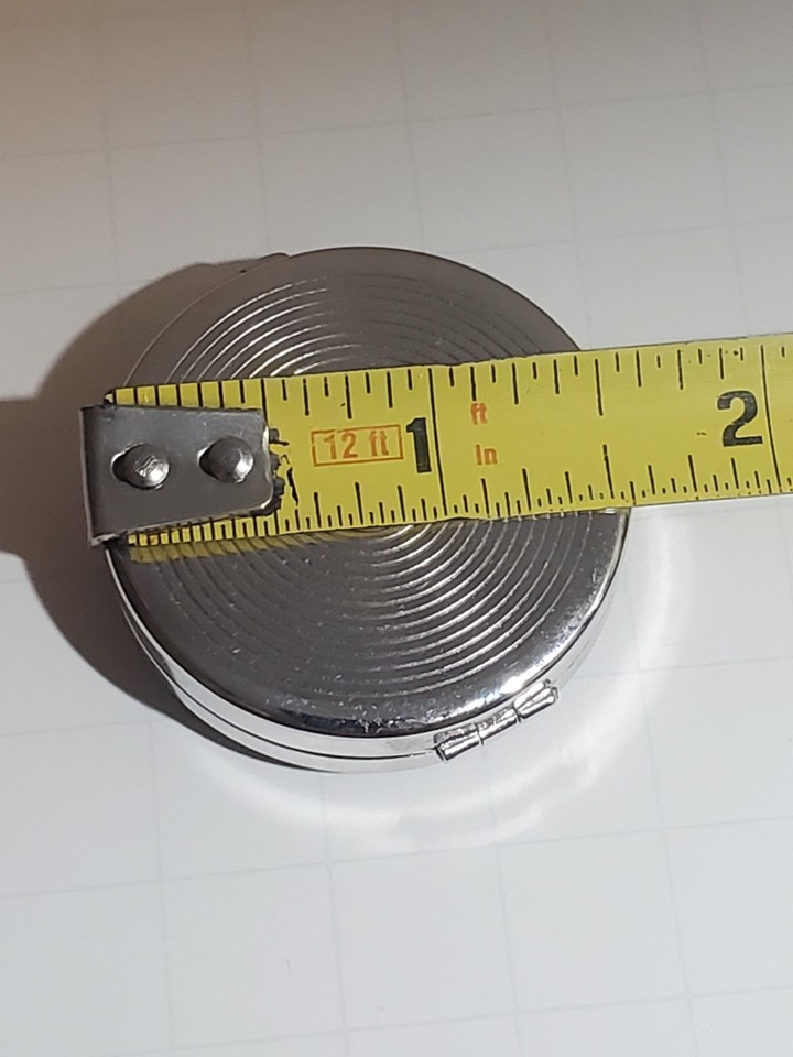 Amita Japan Shakudo Pillbox Gold & Sterling Silver Rhodium Plated Pill ...