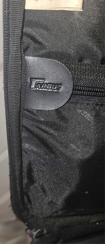 Targus 16" Laptop Computer Case Leather Bag Black Padded Carry On ...