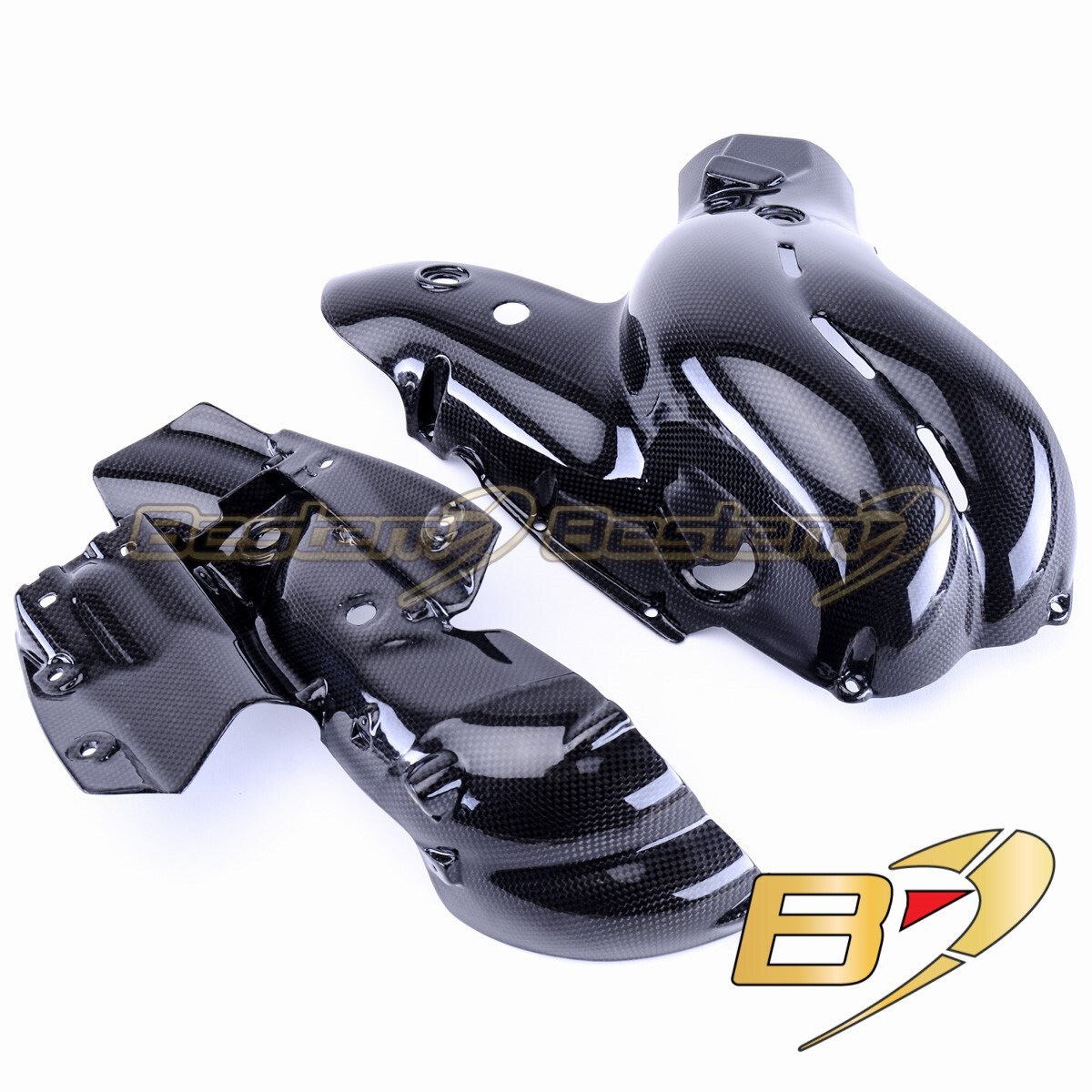 Ducati 2018-2022 V4/V4S Panigale Carbon Fiber Exhaust Cover Heat Shield ...