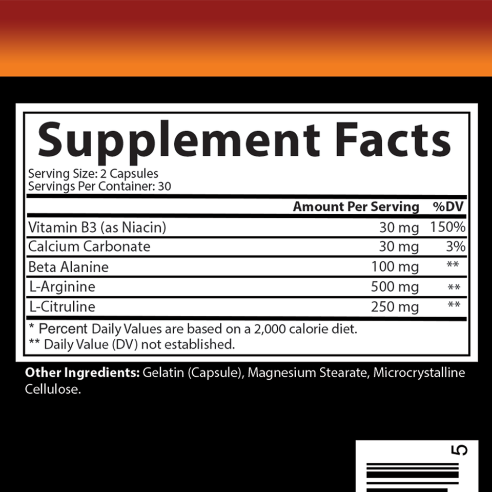 Monster Test Nitric Oxide Pre Workout Booster, Circulation, Recovery ...