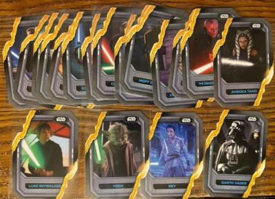 COMPLETE INSERT SET 2023 TOPPS STAR WARS FLAGSHIP SERIES LIGHTSABER DIE ...