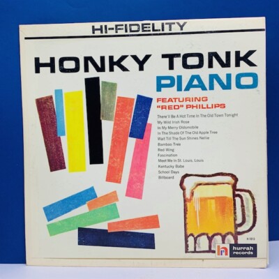 Record vinyl 33 RPM album cover sleeve vtg Lp 12" Honky Tonk Piano Red ...
