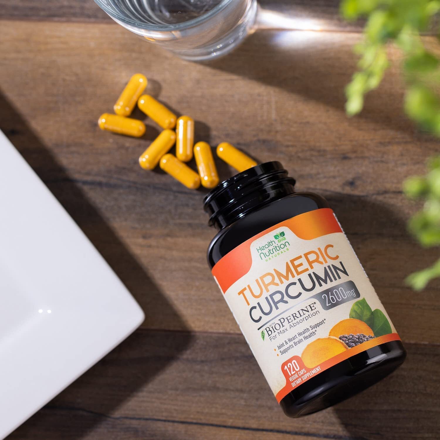 Turmeric Curcumin Extra Strength 2600mg with BioPerine & Black Pepper ...