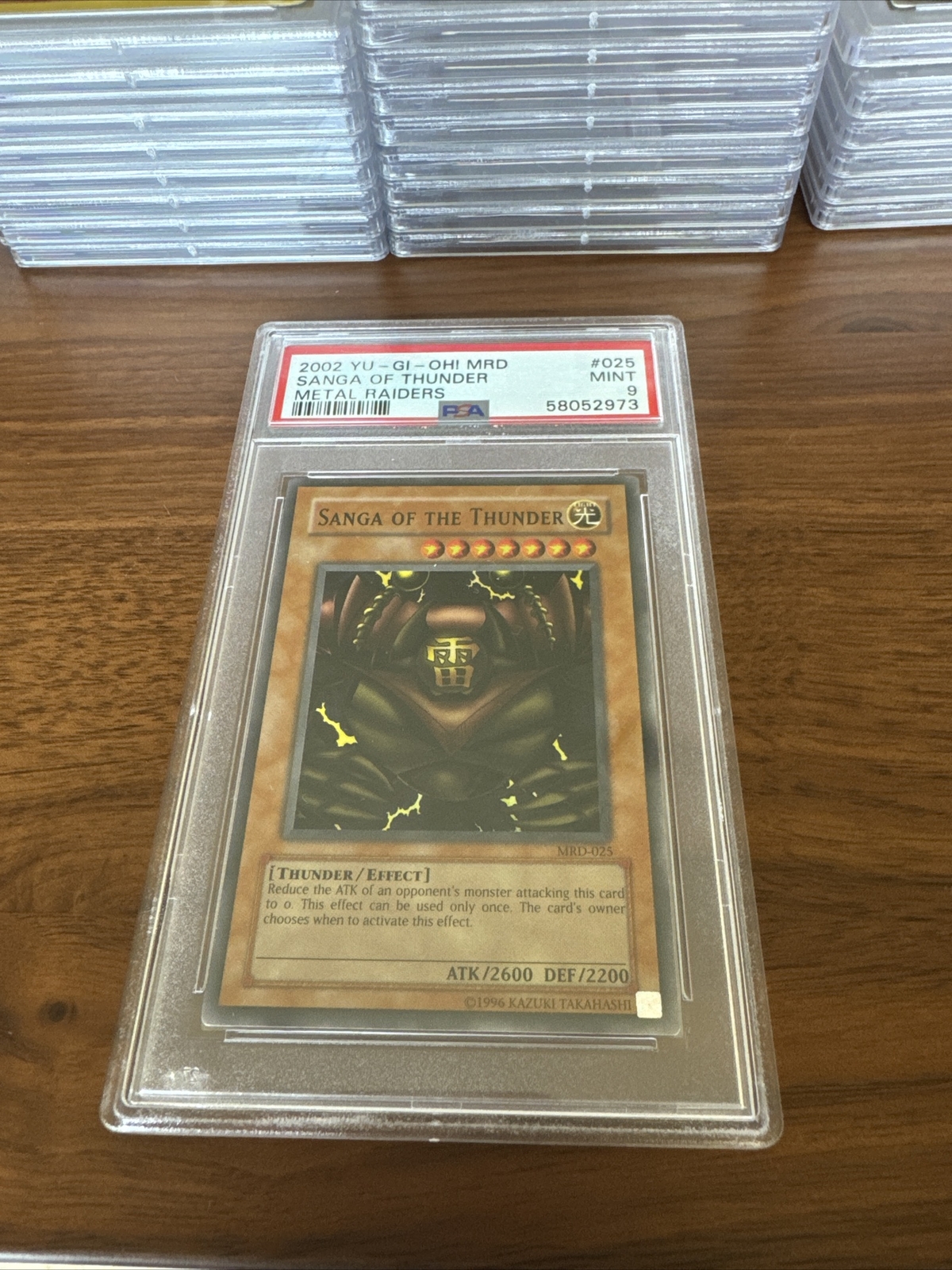 2002 Yugioh Sanga of the Thunder PSA 9 MINT HOLO MRD-025 | eBay