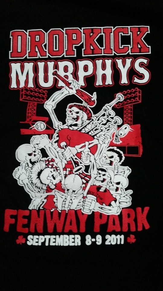 Dropkick Murphys Shipping Up To Boston Fenway Park Large Tee | eBay