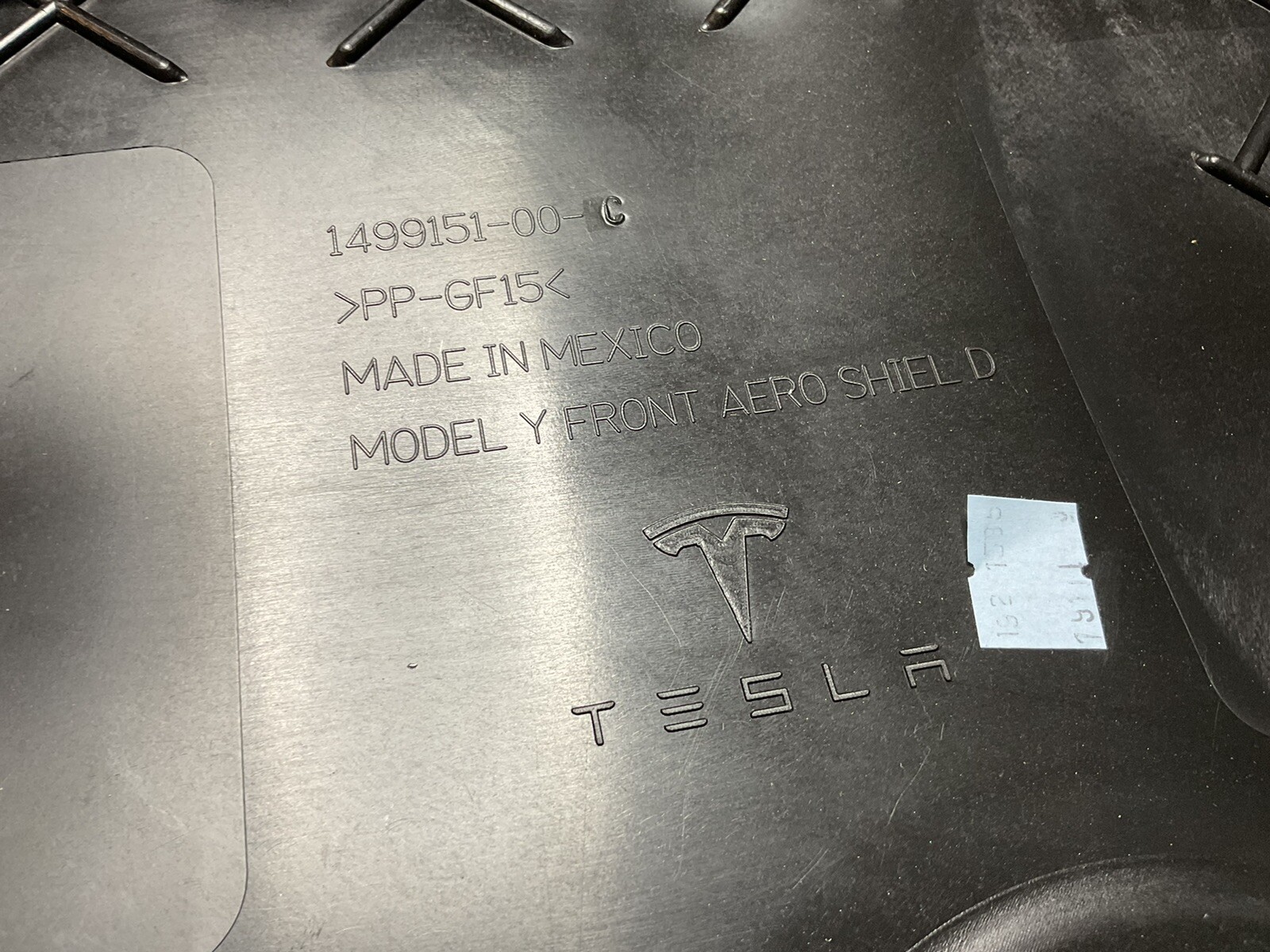 Tesla Model 3 Y Front Aero Shield 1499151-000-C GENUINE! NEW!! OEM!! | eBay