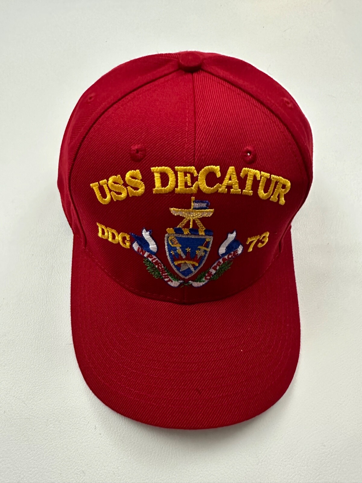 The Corps USS Decatur DDG 73 DCTT Logo Red Baseball Cap Hat One Size | eBay