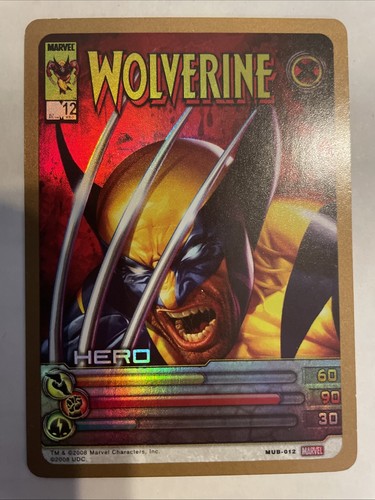 2008 Marvel Ultimate Battles Foil Hero #MUB-012 Wolverine | eBay