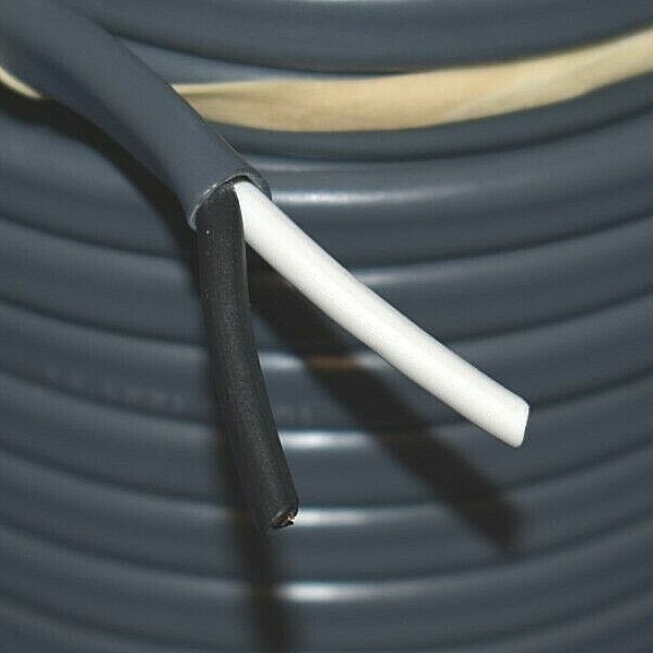 Trailer Light Cable 2 Wire Wiring Harness 100' Roll 12 Gauge Jacketed ...