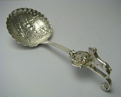 DUTCH SILVER SPOON MONKEY SPOON 833 Silver Holland Netherlands No Mono ...