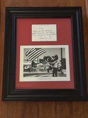 Framed Handwritten Note From U.S. Representative Lauren Boebert Signed ...