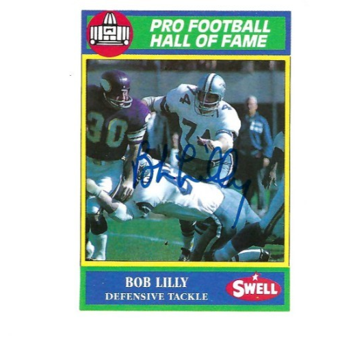 Bob Lilly 1990 Swell Football HOF AUTOGRAPH #109 | eBay