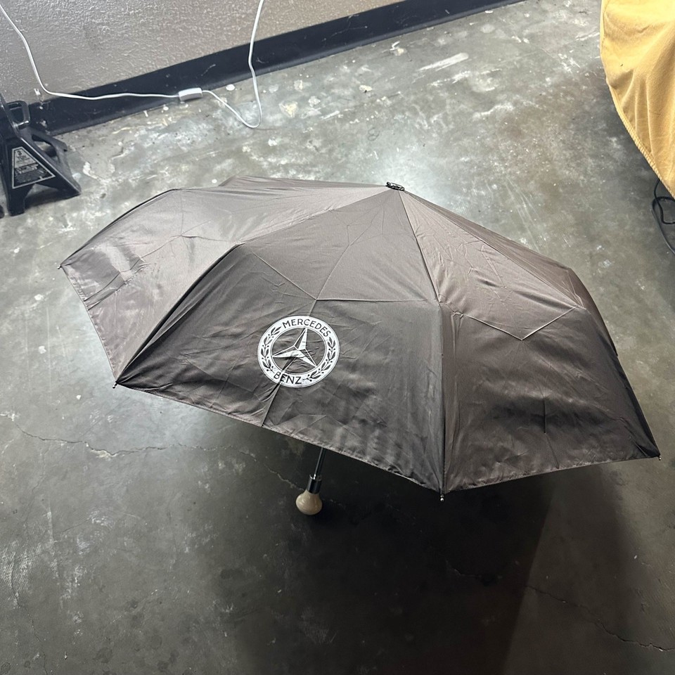 NEW Mercedes Benz Vintage 300 SL Original Compact Umbrella Brown Cream ...