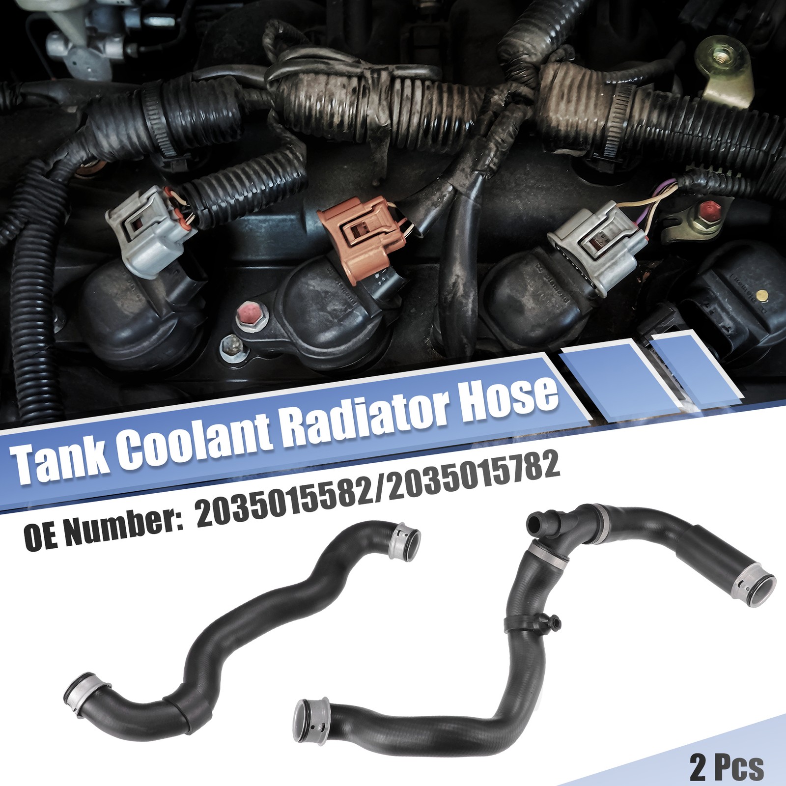 1 Set Heater Hose Radiator Tank Pipe Fits for Mercedes-Benz C230 No ...