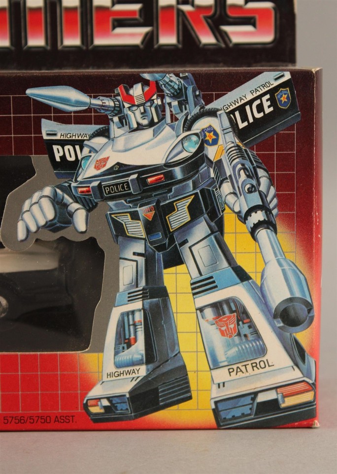 MIB Vintage 1984 G1 Hasbro TRANSFORMERS Autobot Strategist Prowl POLICE ...