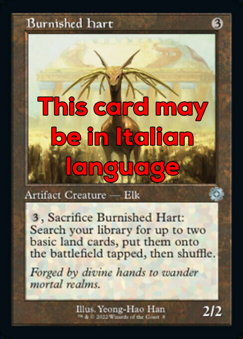 MTG BURNISHED HART 8 FOIL EXC - CERVO BRUNITO - BRR IT - MAGIC | eBay