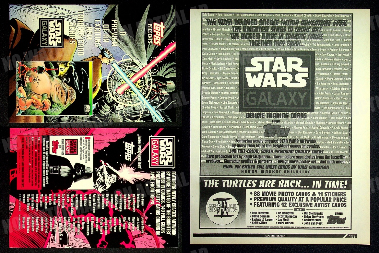 Star Wars Galaxy Topps 1993 + Promo Card Print Magazine Ad Poster ...