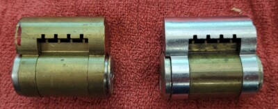 Corbin Russwin IC Cores - L4 keyway - 2 Cores - 1 Silver, 1 Bronze | eBay