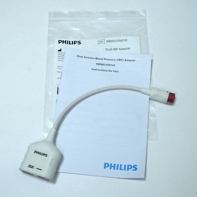 Philips #989803199741 Dual Invasive Blood Pressure IBP Monitor Adapter ...