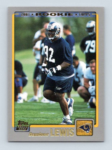2001 Topps #365 Damione Lewis St. Louis Rams Rookie | eBay