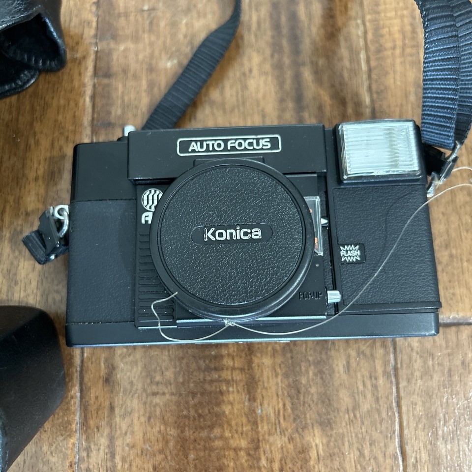 KONICA C35 AF Point & Shoot Film Camera w felt finish case | eBay