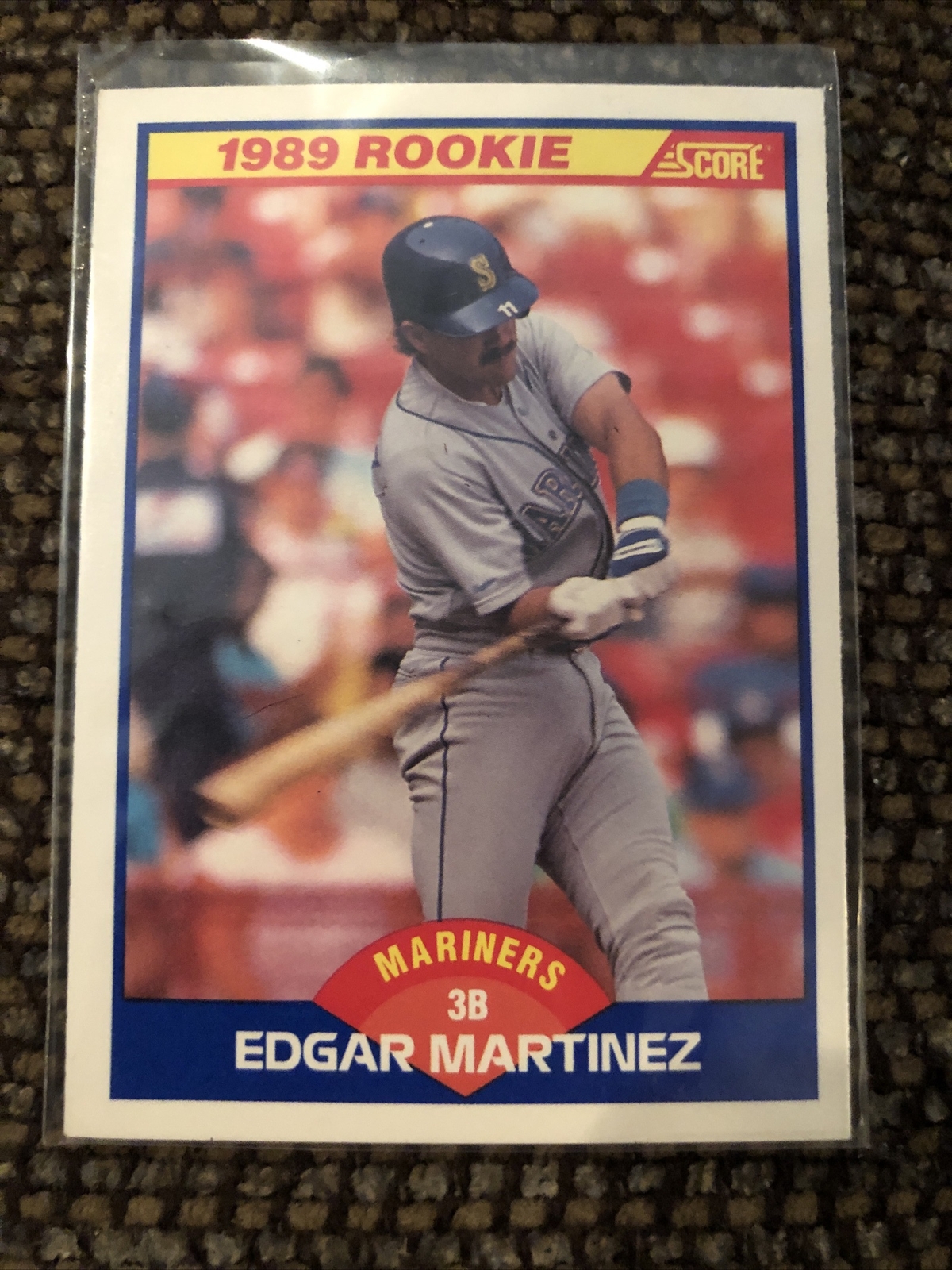 1989 Score Edgar Martinez #637 RC Rookie Card Mariners HOF in Excellent ...