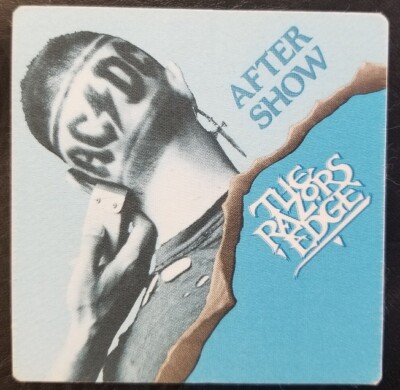 AC/DC / ANGUS YOUNG - VINTAGE ORIGINAL CONCERT TOUR CLOTH BACKSTAGE ...