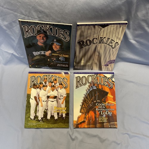 Colorado Rockies Magazine Lot Of 4 Official Program 1993, 2001, 2004 ...