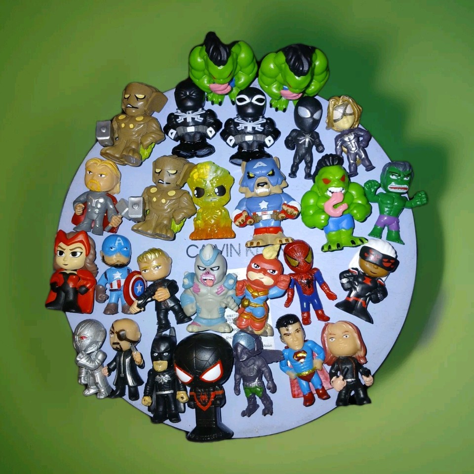 Lot Of 27 Mini Funko Pops. Spiderman, Batman, Hulk, Thor, Groot, And ...