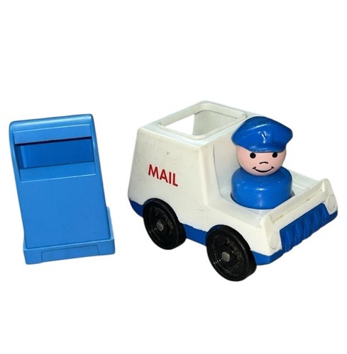 Fisher Price Little People Main Street Mail Truck Mail Box Mailman ...