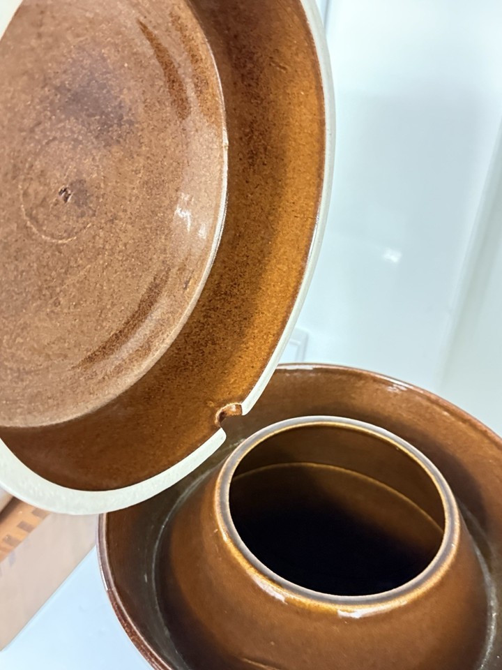 Stoneware 10L – fermenting crock pot with water seal and li | eBay UK