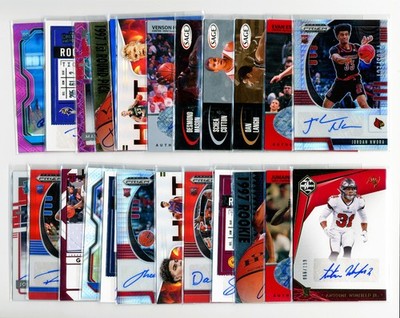 50 Card Auto & Relic Lot Multi-Sport Hits! Jersey, Patch & Autograph ...