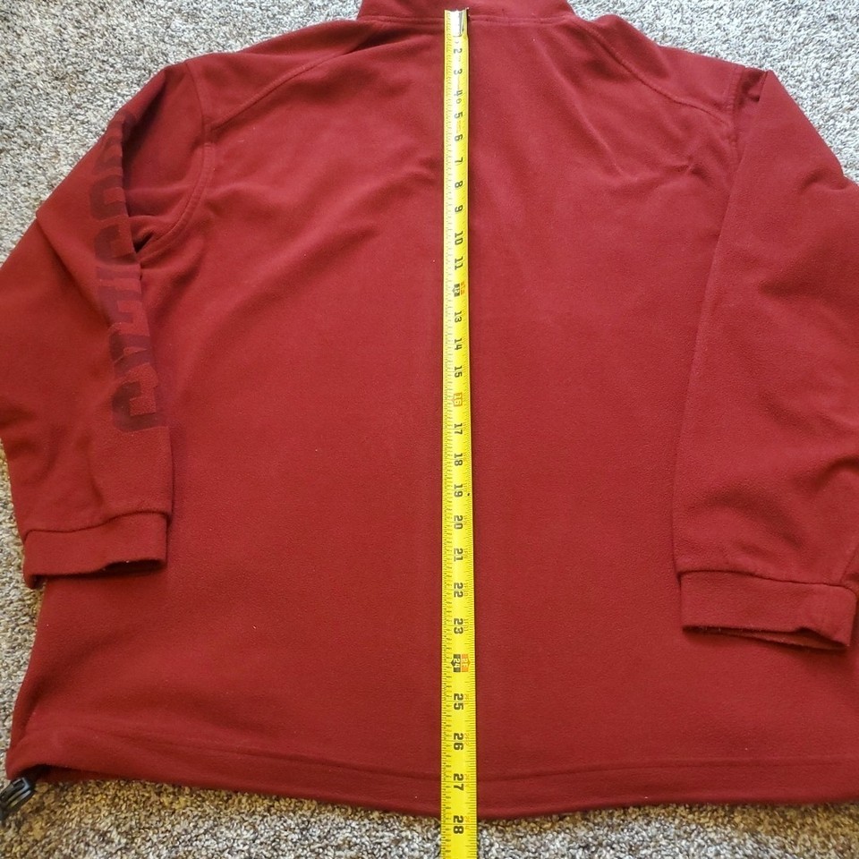Indiana University IU Hoosiers Large 1/4 Zip Fleece Pullover Pockets ...
