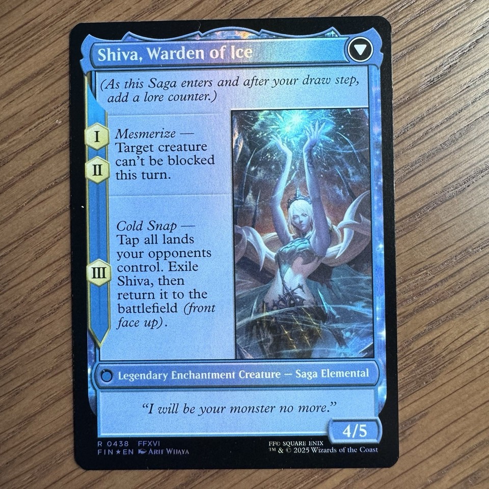 Magic MTG Final Fantasy Jill, Shiva's Dominant (Extended Art) FIN 0438 ...