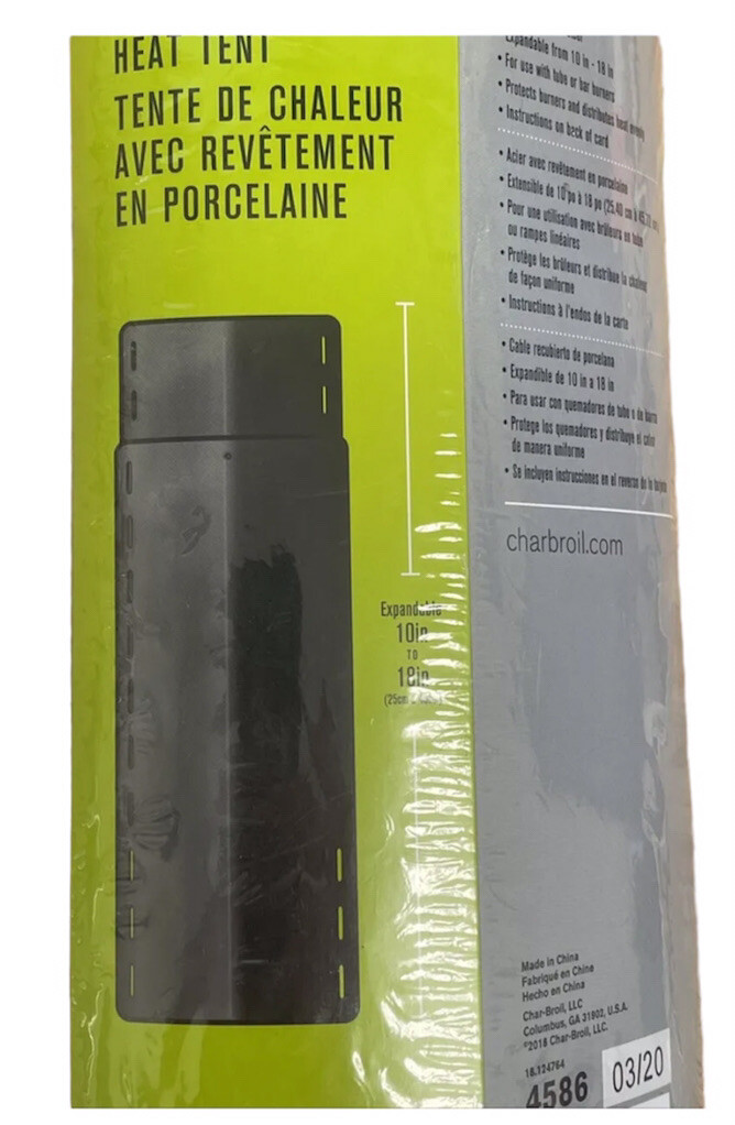 Char-Broil Grill Replacement Porcelain Heat Tent Adjustable 10-18 In x ...