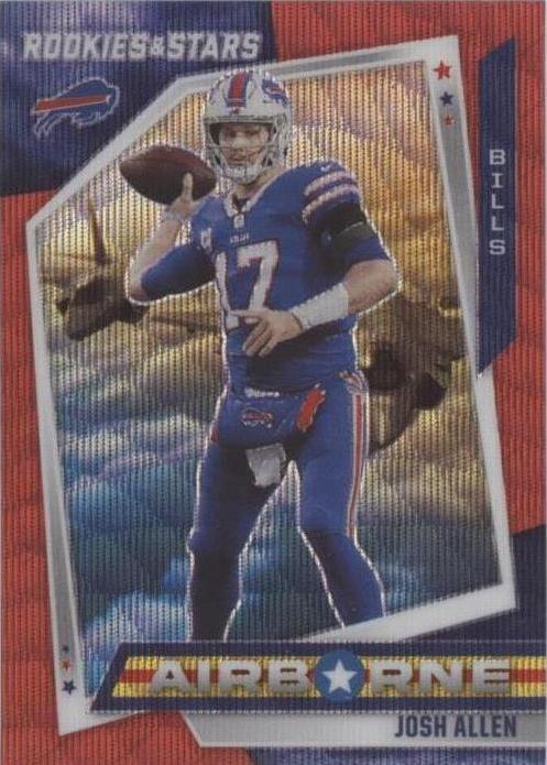 2021 Panini Rookies & Stars - Airborne Josh Allen #AB-3 Red Wave for ...