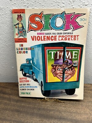 SICK MAGAZINE ~No.59 Vol.8 March 1968. ~Hippie Section ~8.5 | eBay