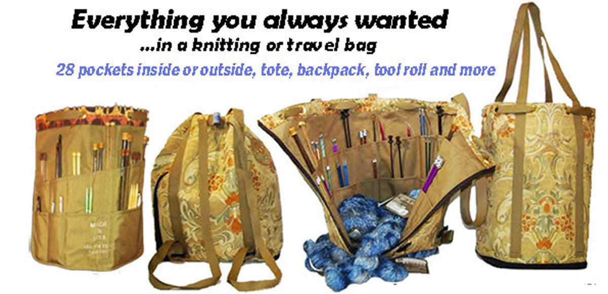 Nantucket Bagg Tapestry Knitting Bag, Tote, Travel, Tools, Art, BOLD ...