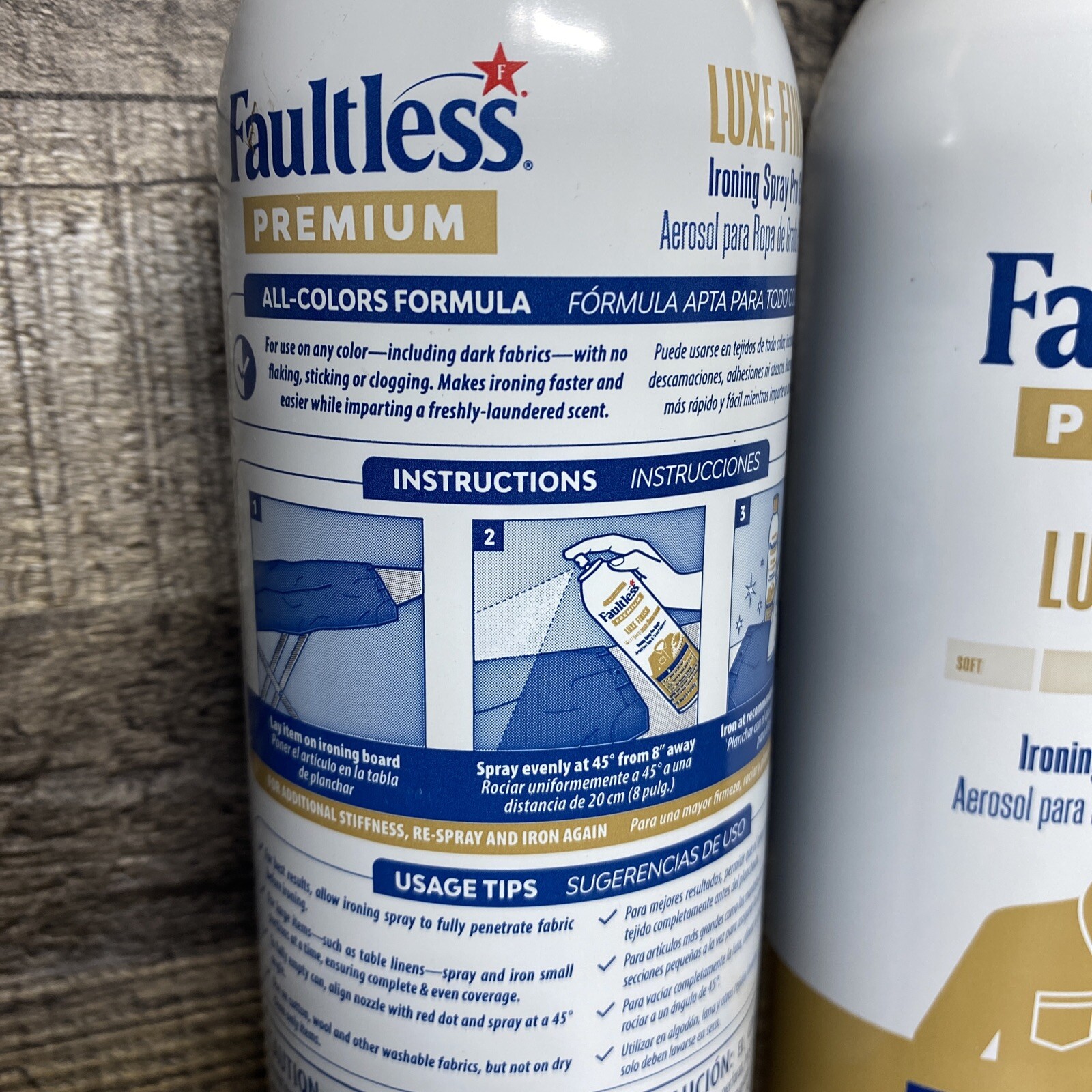 Faultless PREMIUM LUXE FINISH All-Color Fabric Starch 20 Oz Lot Of 3 ...