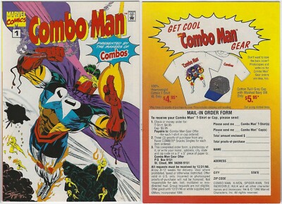 COMBO-MAN RARE MINI GIVEAWAY PROMO PROMOTIONAL COMIC 1996 MARVEL ...